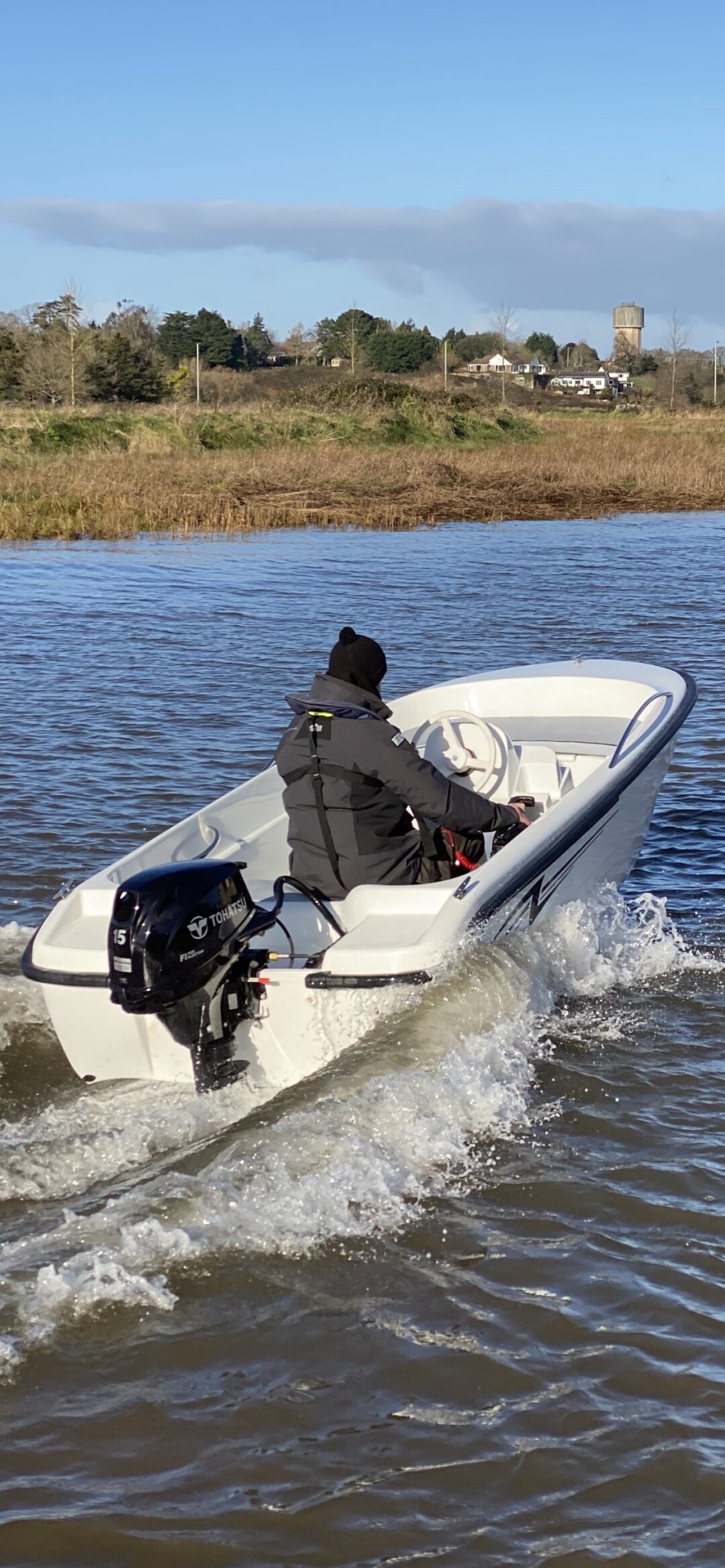 Spectrum 410 RC Rigged with Tohatsu MFS15 EPS – Ash Marine